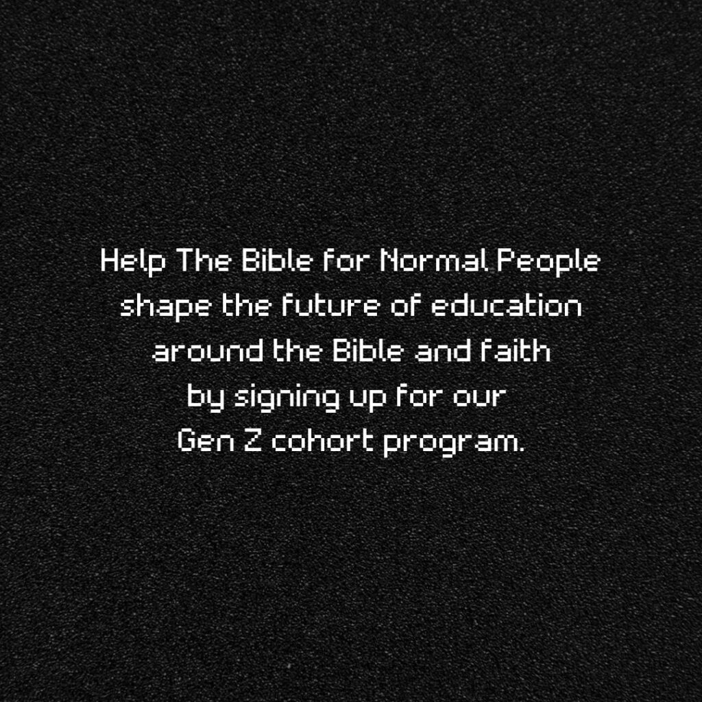 Gen Z Cohort - The Bible For Normal People